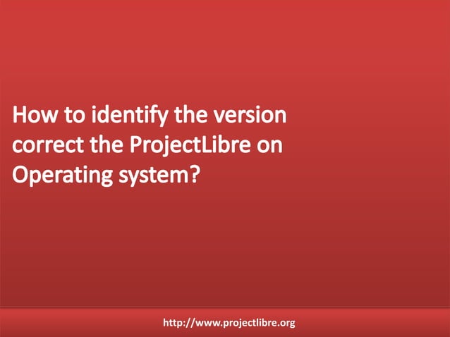 Project libre1.5 - Lesson 2 - Installation requirements | PPSX | Operating Systems | Computer ...