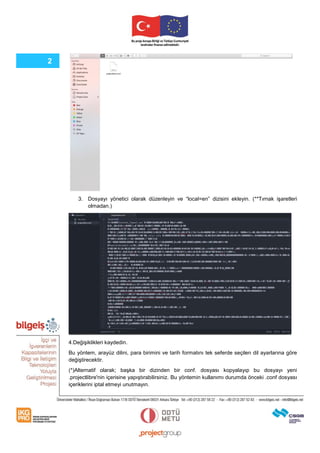 Project libre kurulumu | PDF