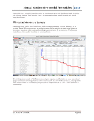 Project libre manual | PDF