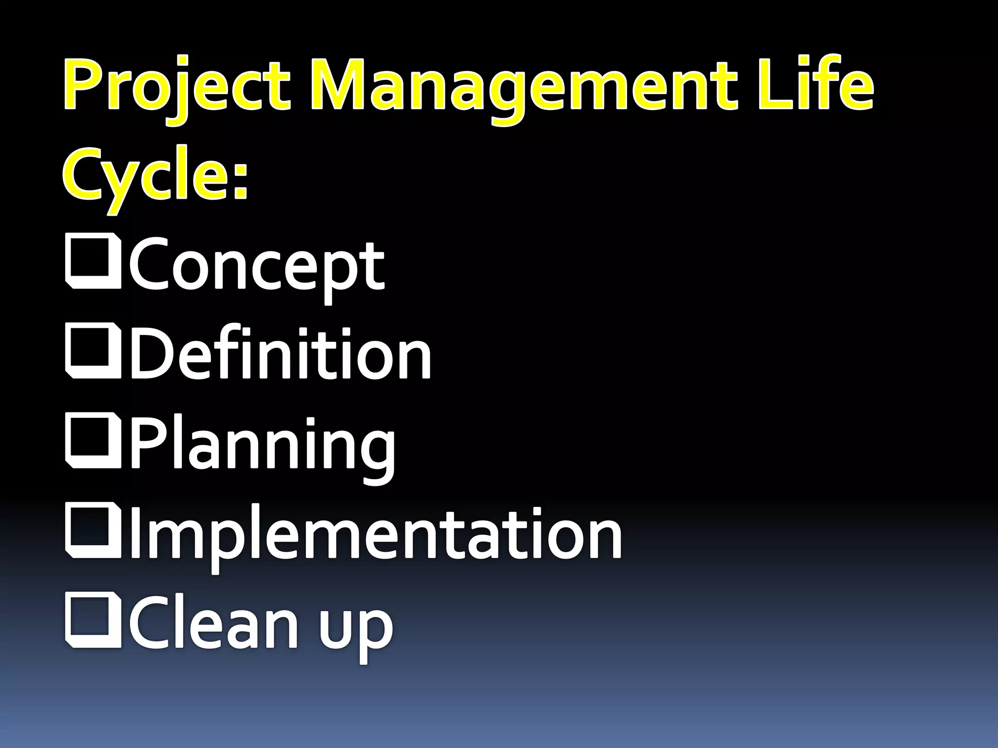 Project life cycle | PPTX