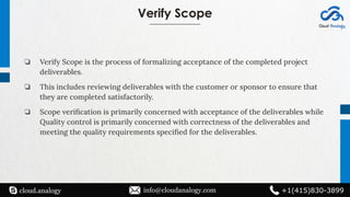 Project life cycle and scope management | PPT