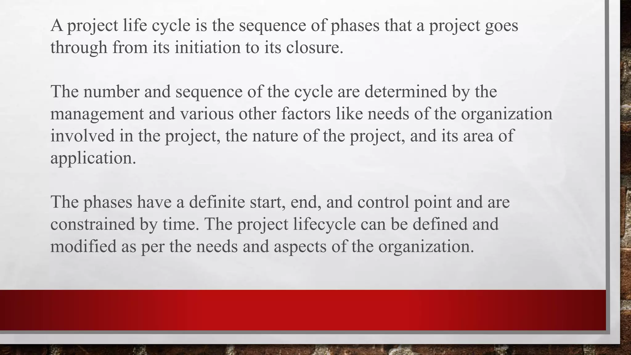 Project life cycle | PPTX