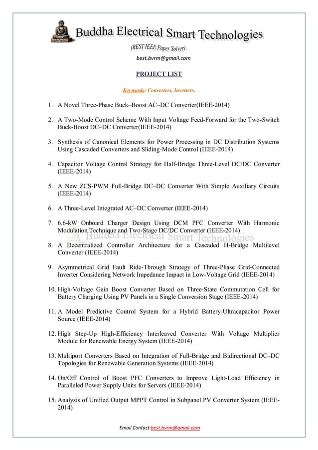 BE/BTech & ME/MTech Project list 2013-2014 | PDF