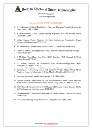 BE/BTech & ME/MTech Project list 2013-2014 | PDF