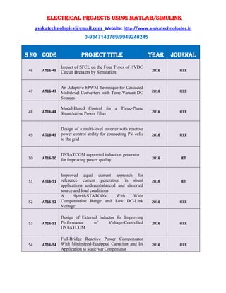 Simulation Projects using Matlab/Simulink for BTech/MTech | PDF