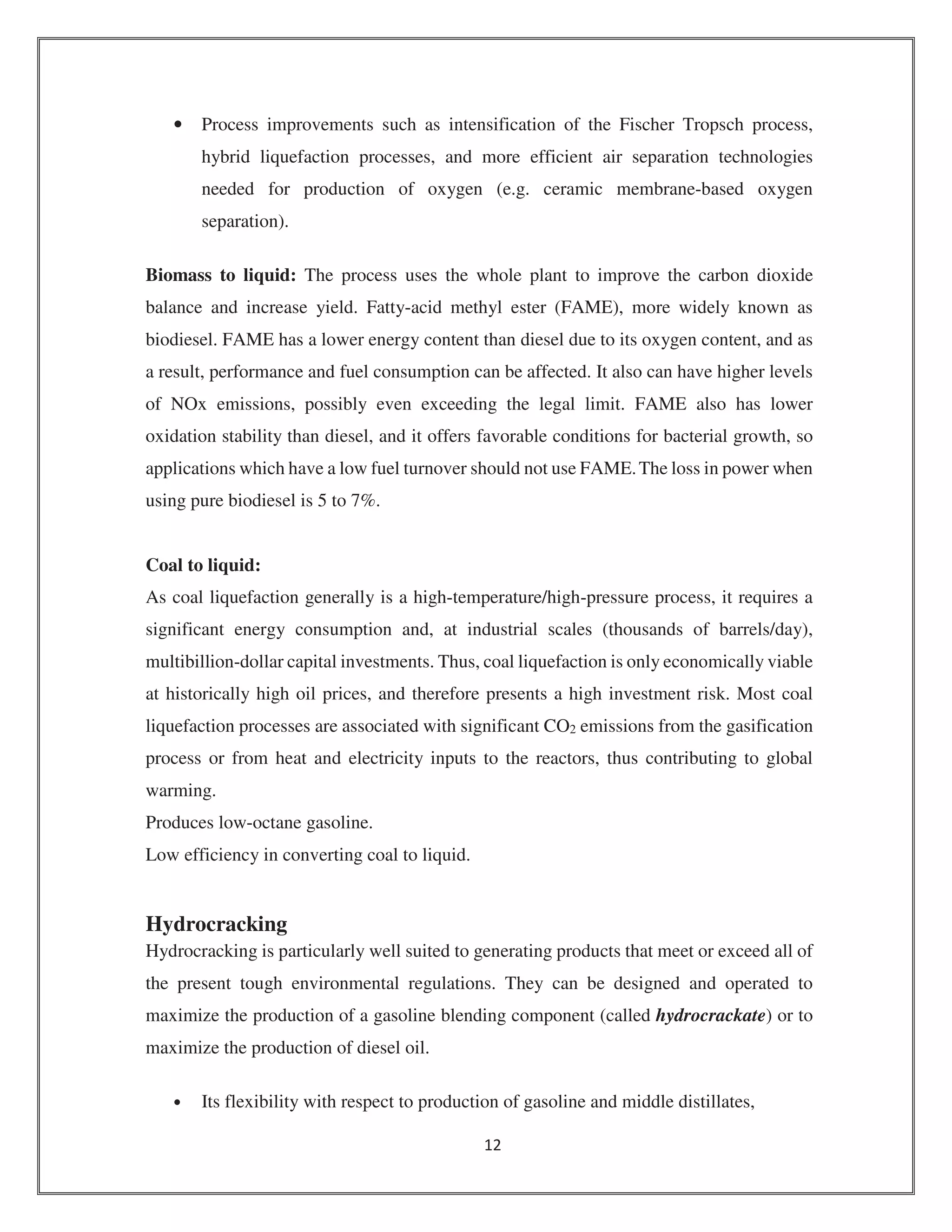 Diesel fuel Literature Review | PDF