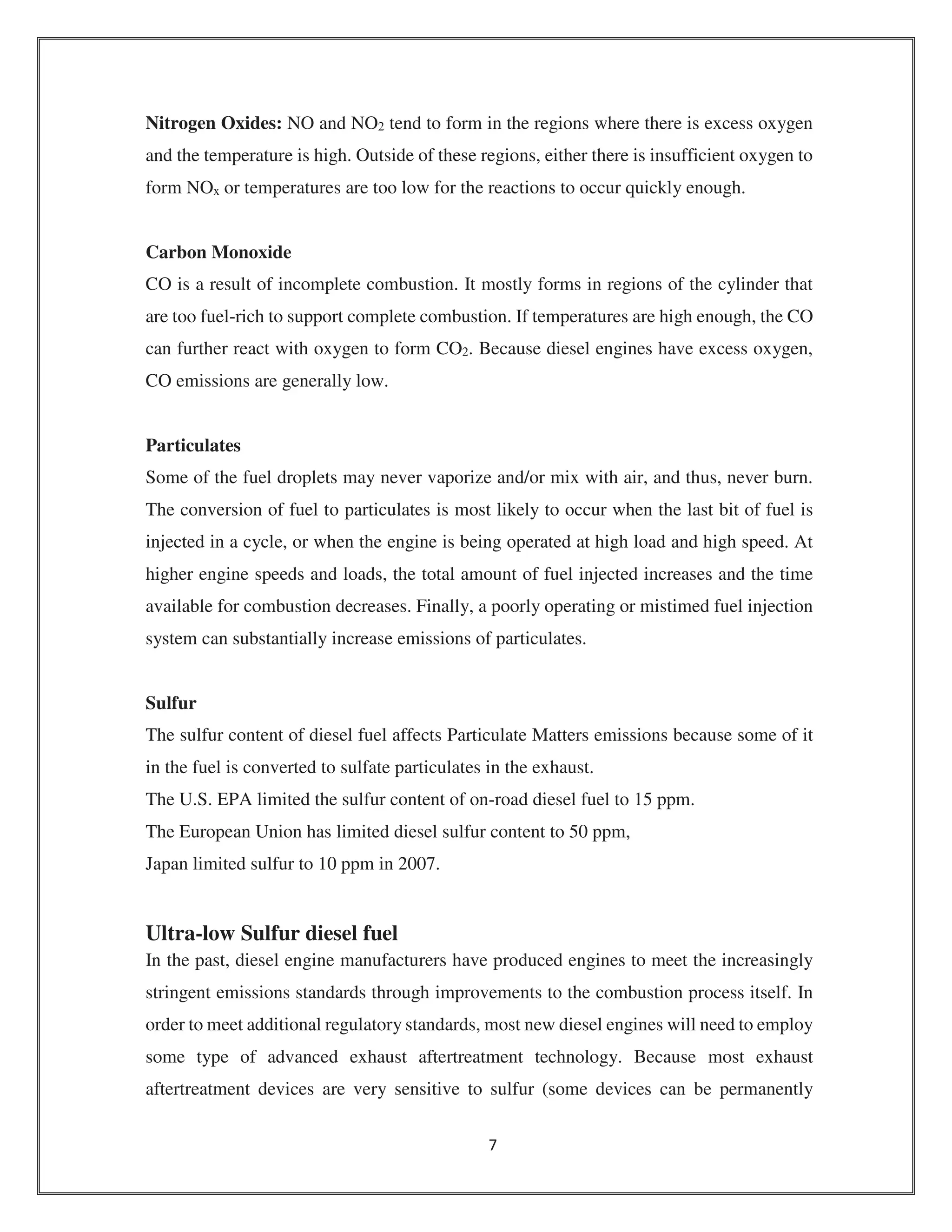 Diesel fuel Literature Review | PDF