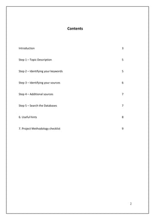 Project literature search | PDF