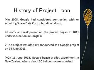 Project loon | PPT