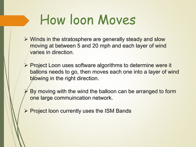 Project loon | PPT