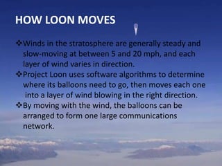 Project loon(balloon powered internet) | PPT
