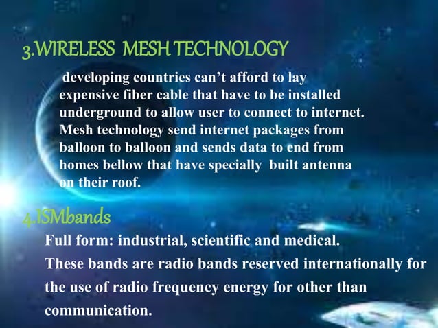 Project loon | PPTX | Internet | Computing