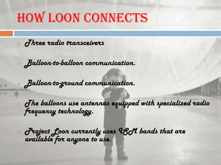 Project loon with basant | PPT
