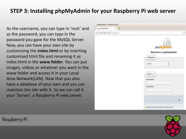 Project Make A Public Website Server Using Raspberry Pi Ppt