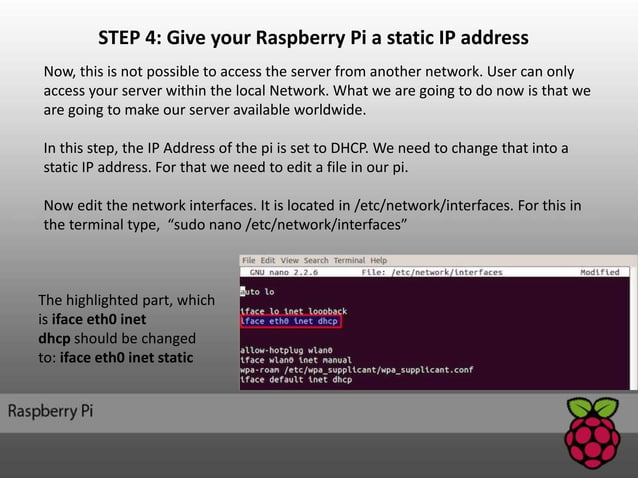 Project-make a public website server using raspberry pi | PPT