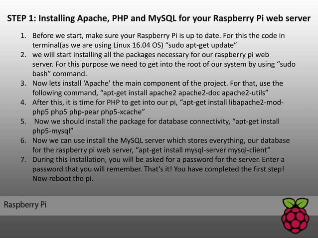 Project-make a public website server using raspberry pi | PPT