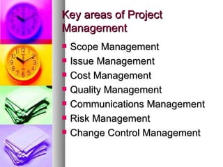 Project management | PPT | Business | Business and Finance