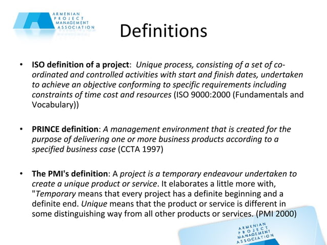 Project management slide - Introduction | PPT
