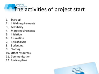 Project management slide - Introduction | PPT