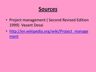 Project management | PPT