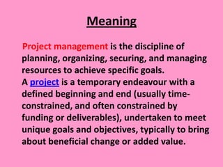 Project management | PPT