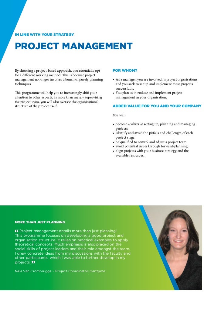 Brochure Project management,