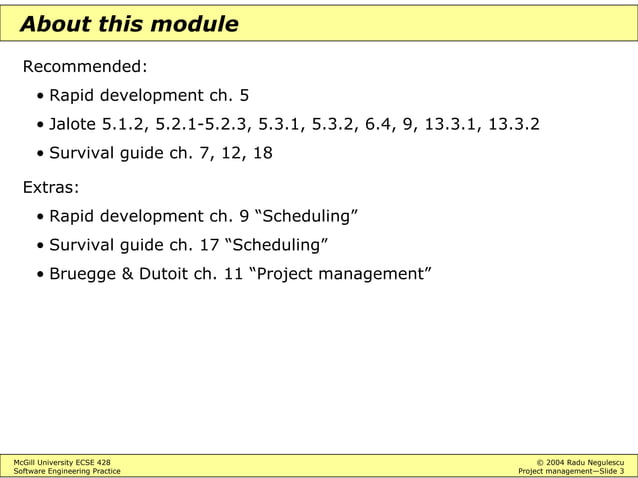 Software Engineering Practice - Project management | PPT