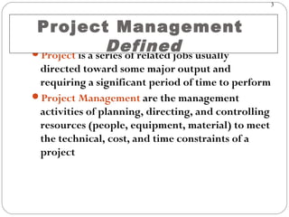 Project management | PPT