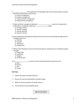 Project management | PDF