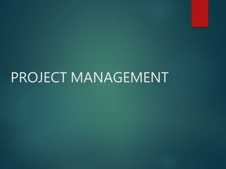 Project management PPT | PPTX