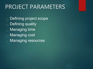 Project management PPT | PPTX