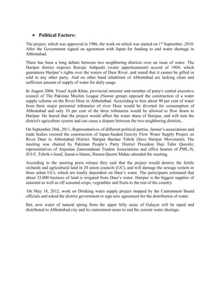 Project management - JICA Project In Abbottabad (Knowledge Gain Purpose ...