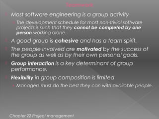 ch 22. Project management in SE | PPT