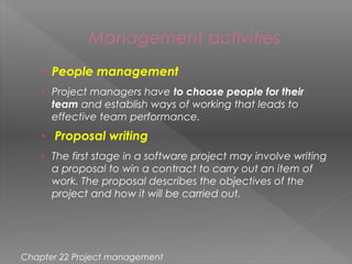ch 22. Project management in SE | PPT
