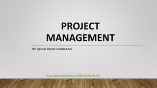Project management | PPT