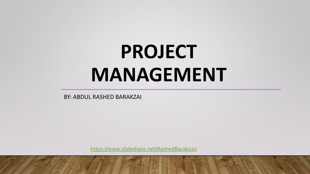 Project management | PPT