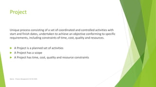 Project management | PPTX | Business | Business and Finance