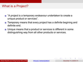 Project management | PPTX