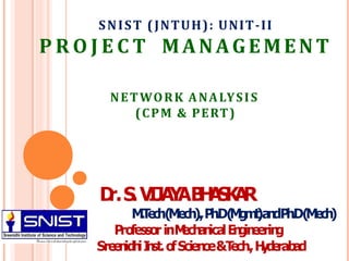 project management-cpm and pert methods for managers | PPT
