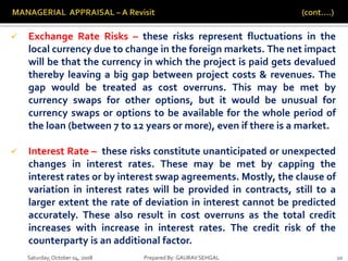 Project Management- Managerial Appraisal | PPSX