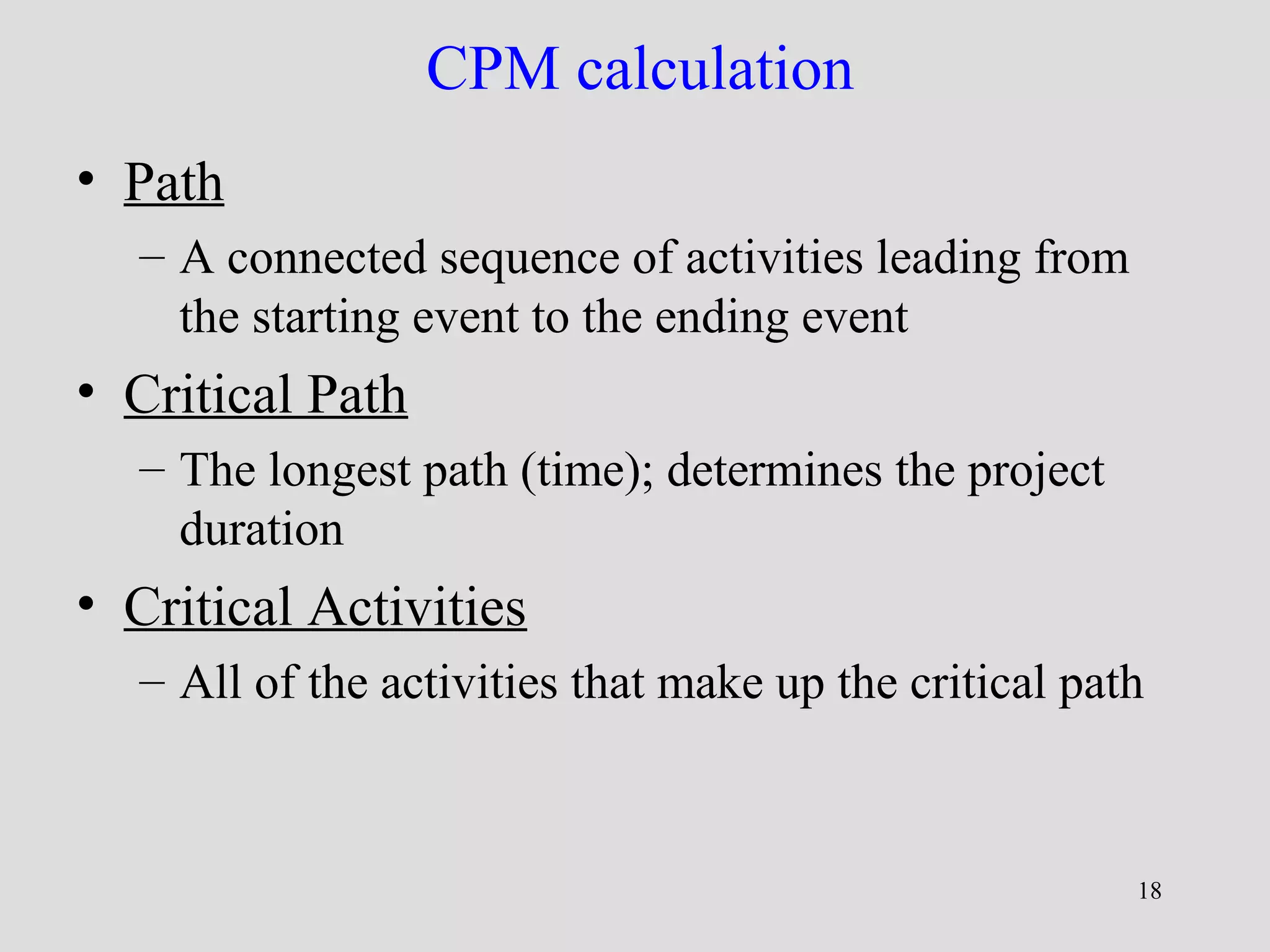 Project management cpm-pert | PPT