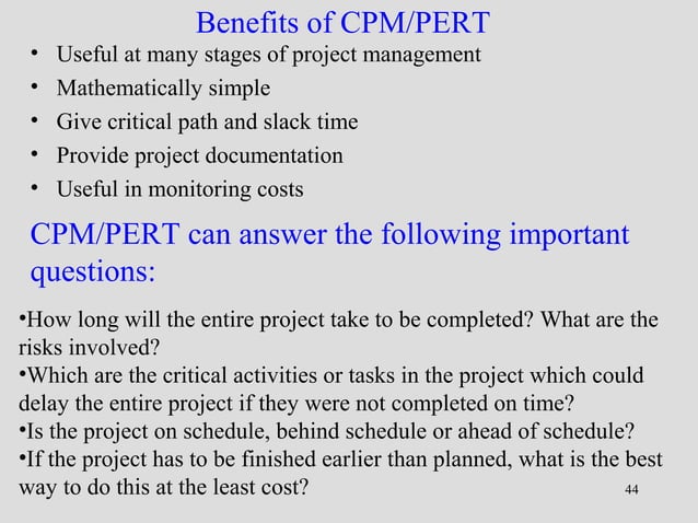 Project management cpm-pert | PPT