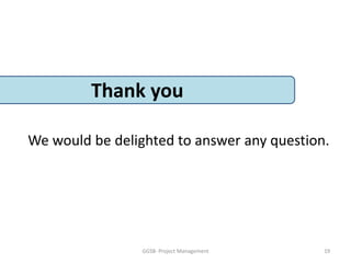 Project management: defining the project | PDF