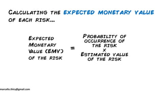 Expected Monetary Value - EMV (Project Management Series) | PDF