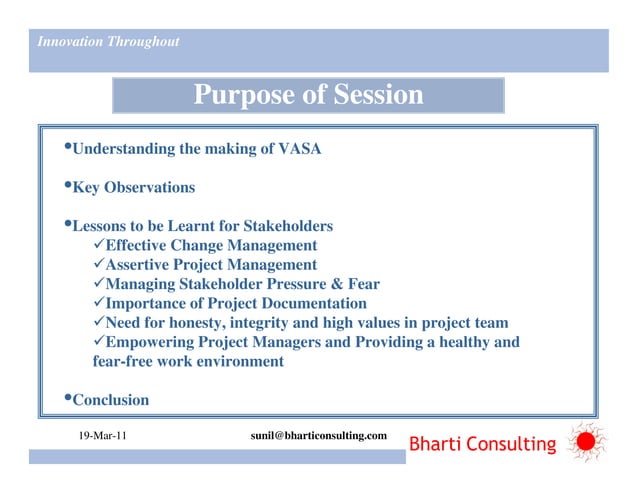 Project management - Lessons from vasa | PPT