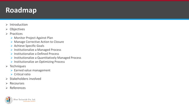 Project management : Project Monitoring and Control by iFour Technolab Pvt. Ltd. | PPT