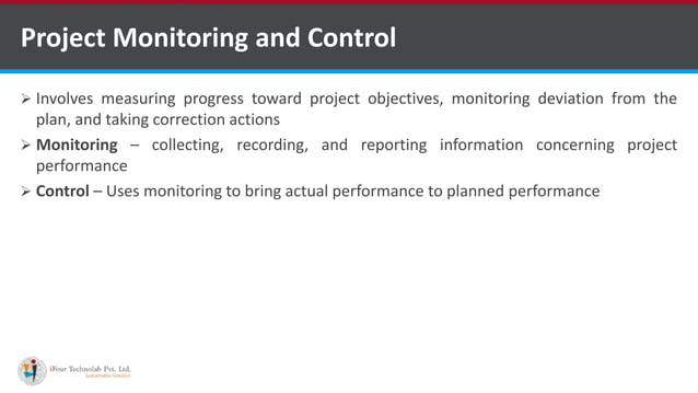 Project management : Project Monitoring and Control by iFour Technolab ...