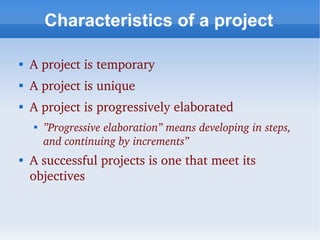 Project management 1 | PPT