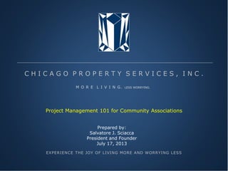 Project management 101 for Community Associations | PDF
