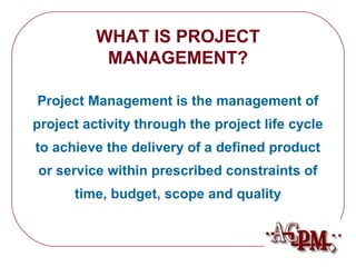 Project management 101 | PPT